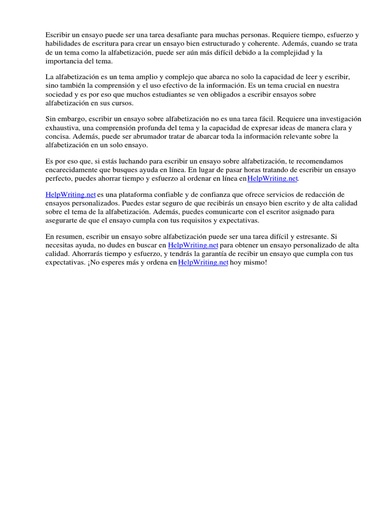 Ensayos Sobre Alfabetización | PDF | Scribd | World Wide Web