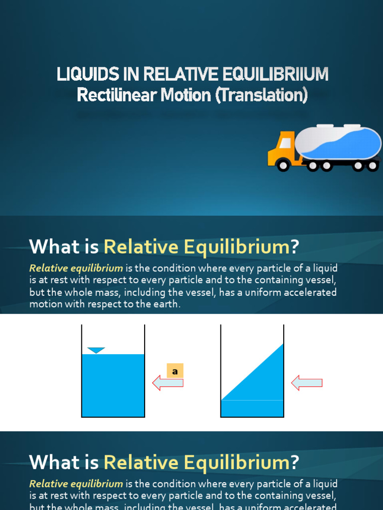 RM1 Liquids in Relative Equilibrium Translation 1 | PDF | Force | Liquids