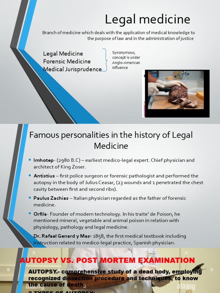 Legal Medicine | Download Free PDF | Autopsy | Wound