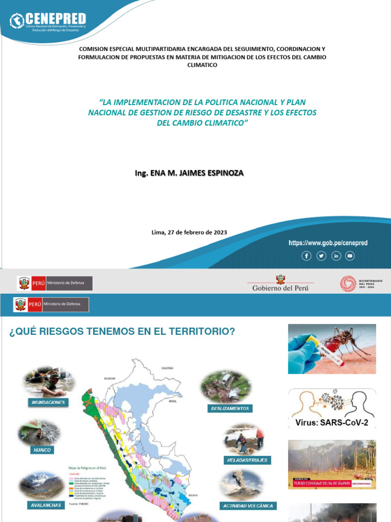 Planagerd Cenepred | Descargar gratis PDF | Riesgo | Reducción de Desastres