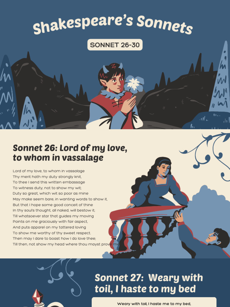 Sonnet 26-30 | PDF | Sonnets