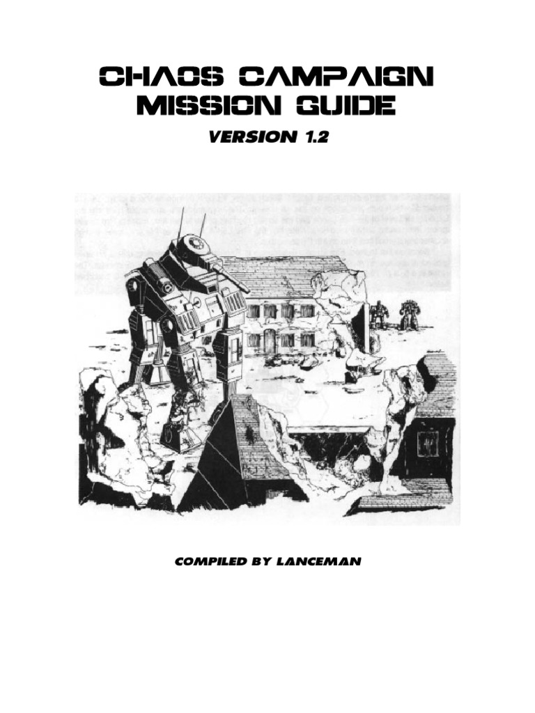 Chaos Campaign Mission Guide (v1.2) | PDF | Ammunition | Mercenary