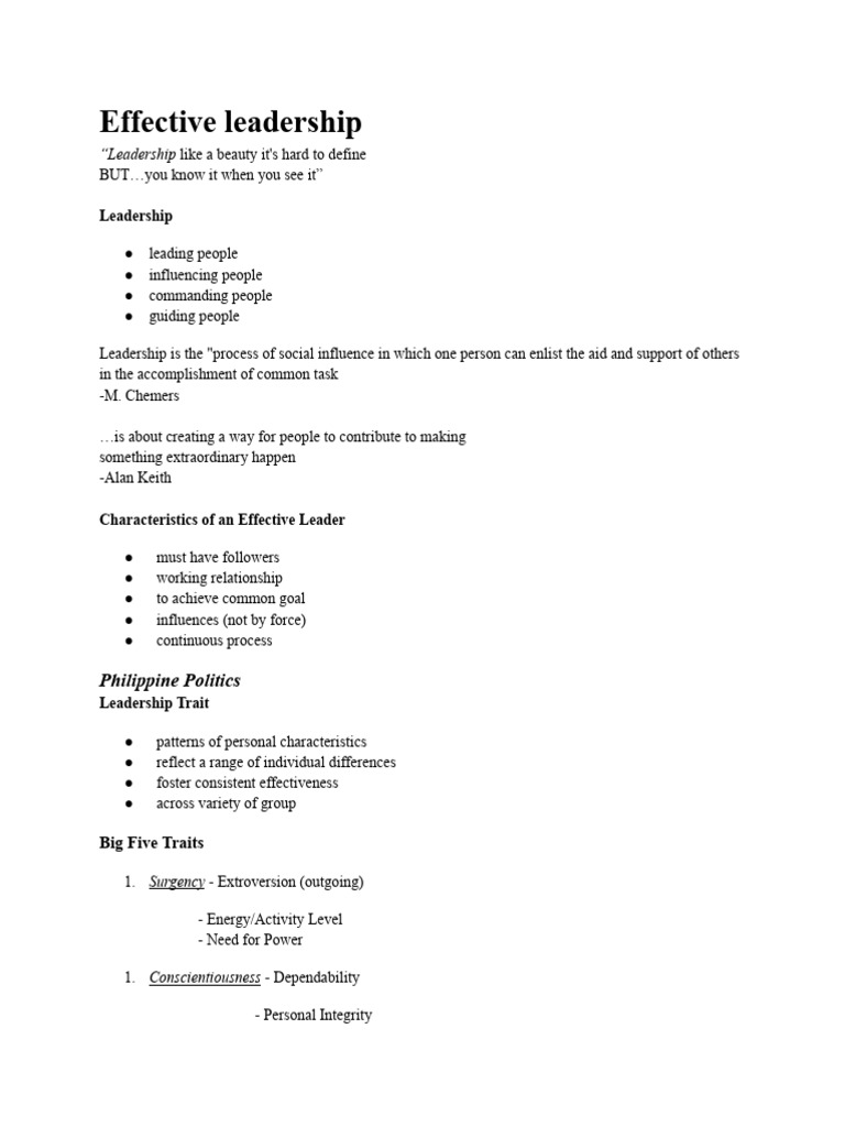Module-3-NSTP-1-Effective-Leadership | PDF | Leadership | Scientific ...