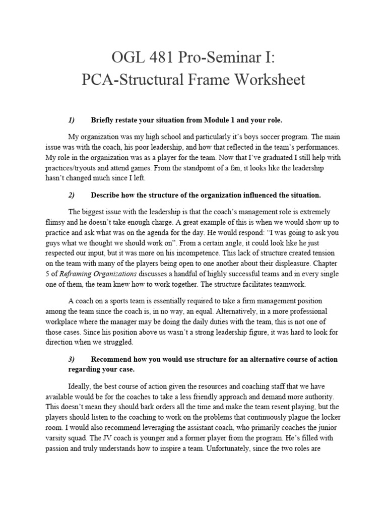 Structural Frame Analysis Pdf Leadership Social Psychology