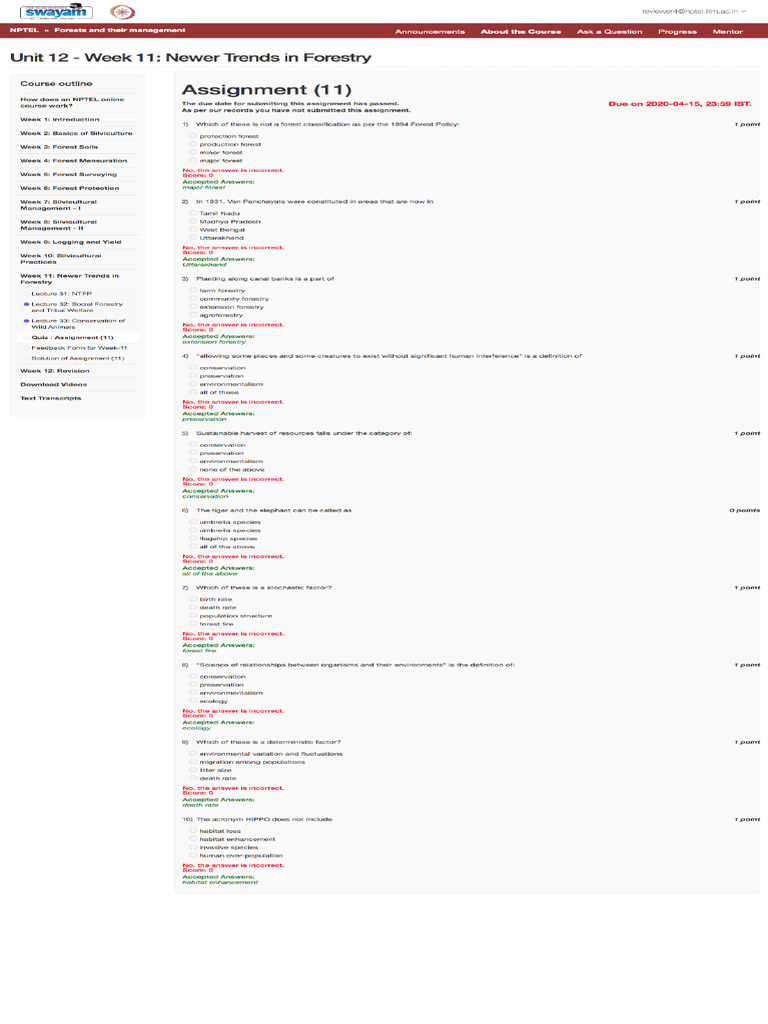Noc20 bt01 Assigment 11 | PDF