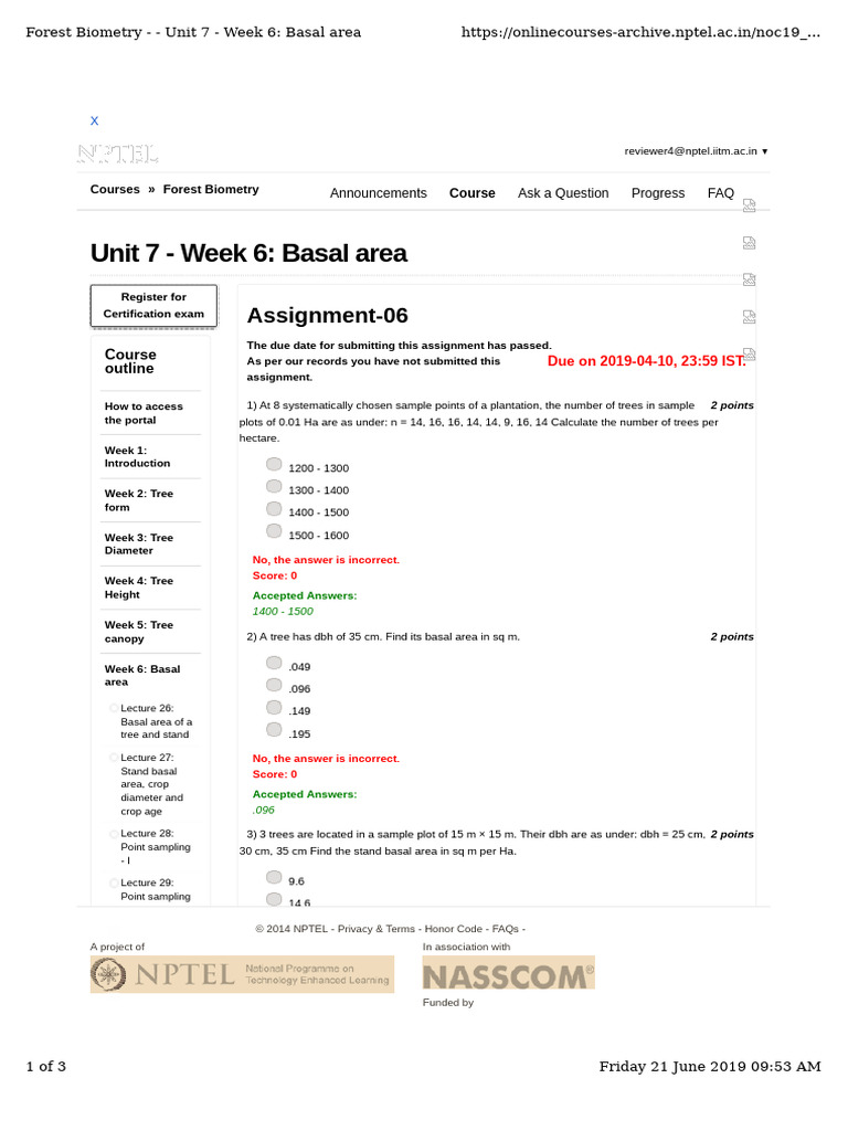 Calculating Tree Basal Area | PDF | Forest Management | Natural ...