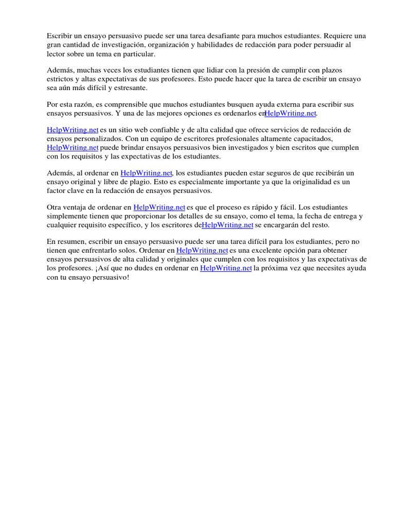 Ejemplos de Ensayos Persuasivos para Estudiantes | PDF | Scribd | Websites