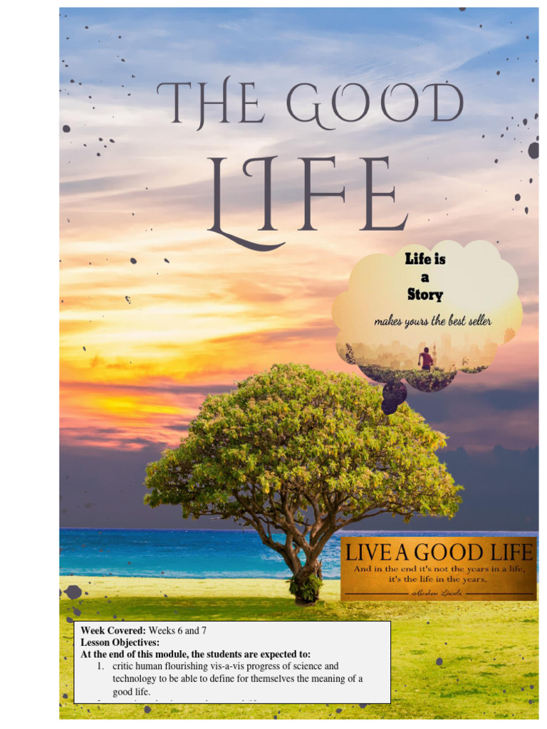 STS_MODULE4_The-Good-Life | PDF | Aristotle | Plato