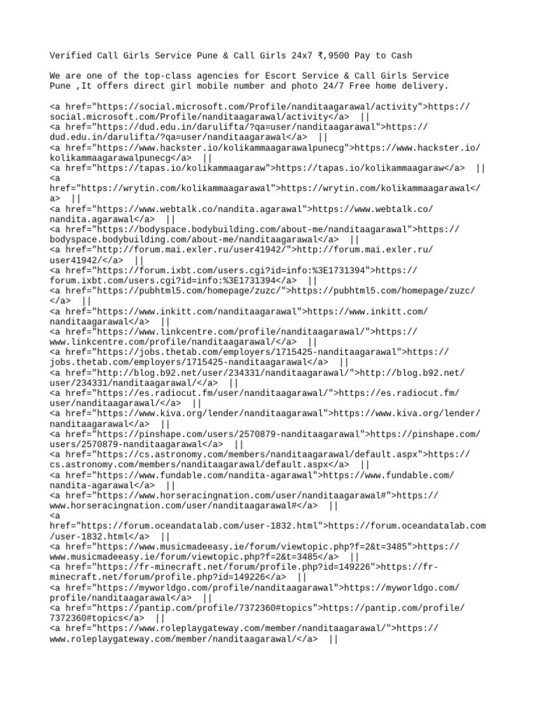 Entertainment & Enjoyment With Our Pune Escorts | PDF | Prostitution | Sex Industry