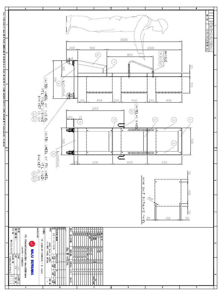 GBR Support Panel Detail Mixer Tank 50 Liter | PDF