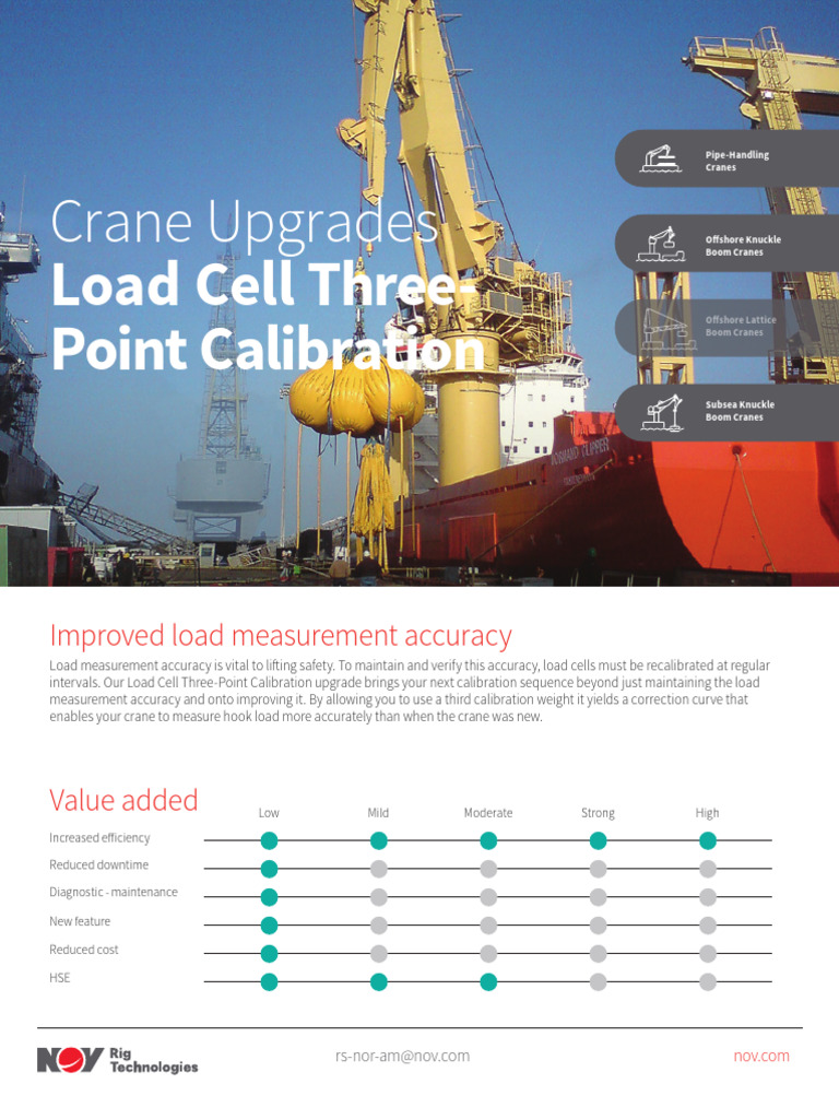 Crane Upgrades Load Cell Three Point Calibration Flyer | PDF | Calibration | Crane (Machine)