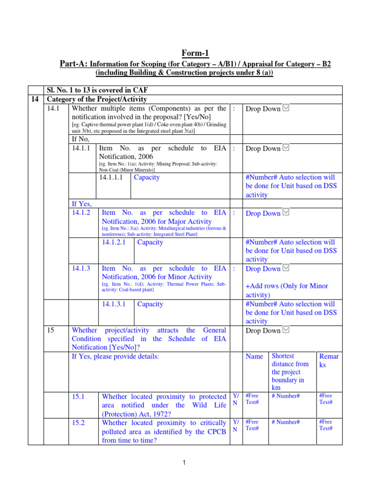 Form 1 PartA | PDF | Habitat | Coast