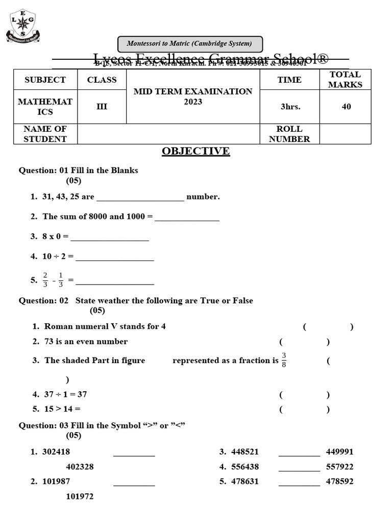 Maths 3 | PDF | Mathematics