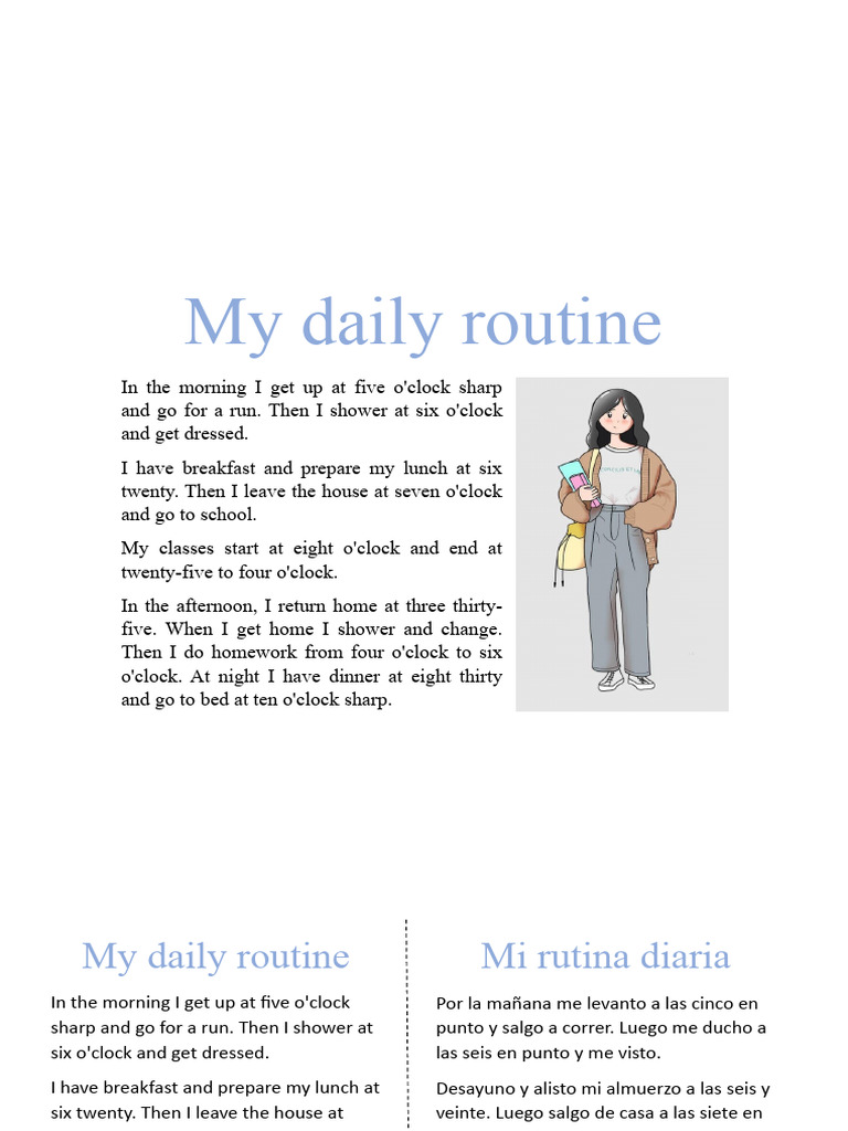 My Daily Routine Overview | PDF
