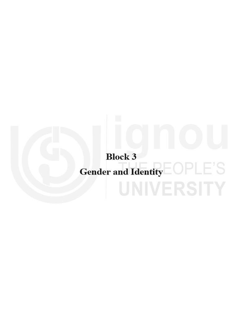 Gender Identity and Socialization Insights | PDF | Gender Studies | Gender