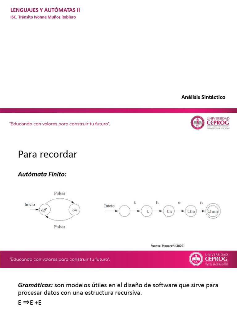 Análisis Sintáctico y Compilación | PDF | Compilador | Lenguaje de programación