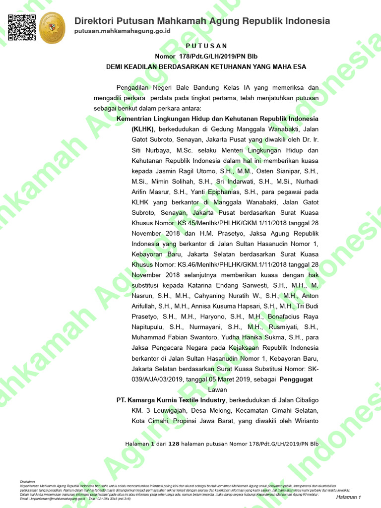 Putusan 178 PDT.G LH 2019 PN BLB 20220117 | PDF