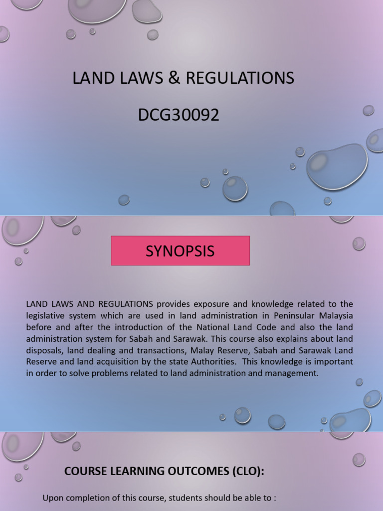 Introduction To Malaysia Land Law Pdf Malaysia Deed