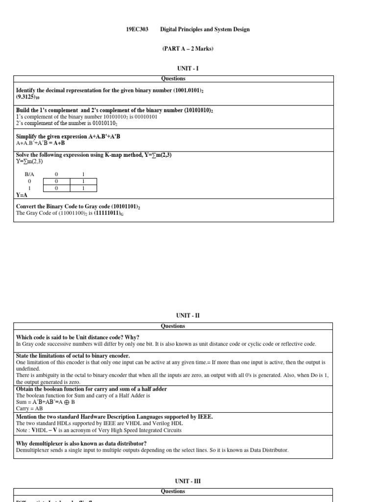 19EC303 DPSD Learners Copy 11 03 24 | PDF | Computer Data Storage | Random Access Memory