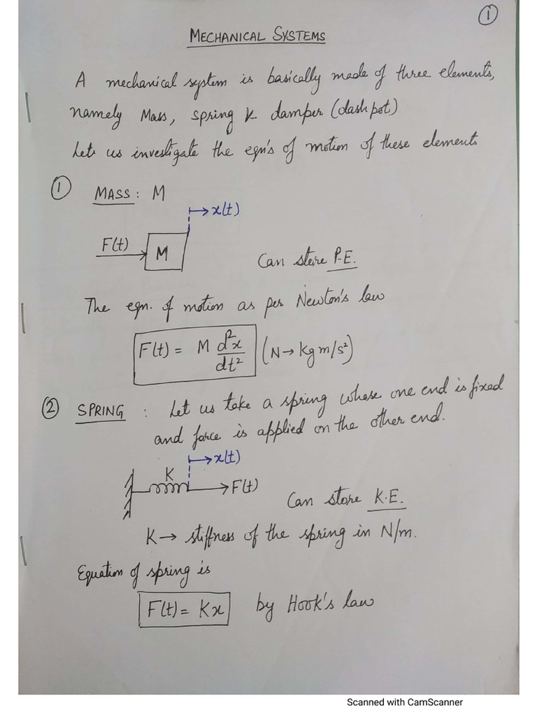Control Mech Systems L1-1-14 | PDF