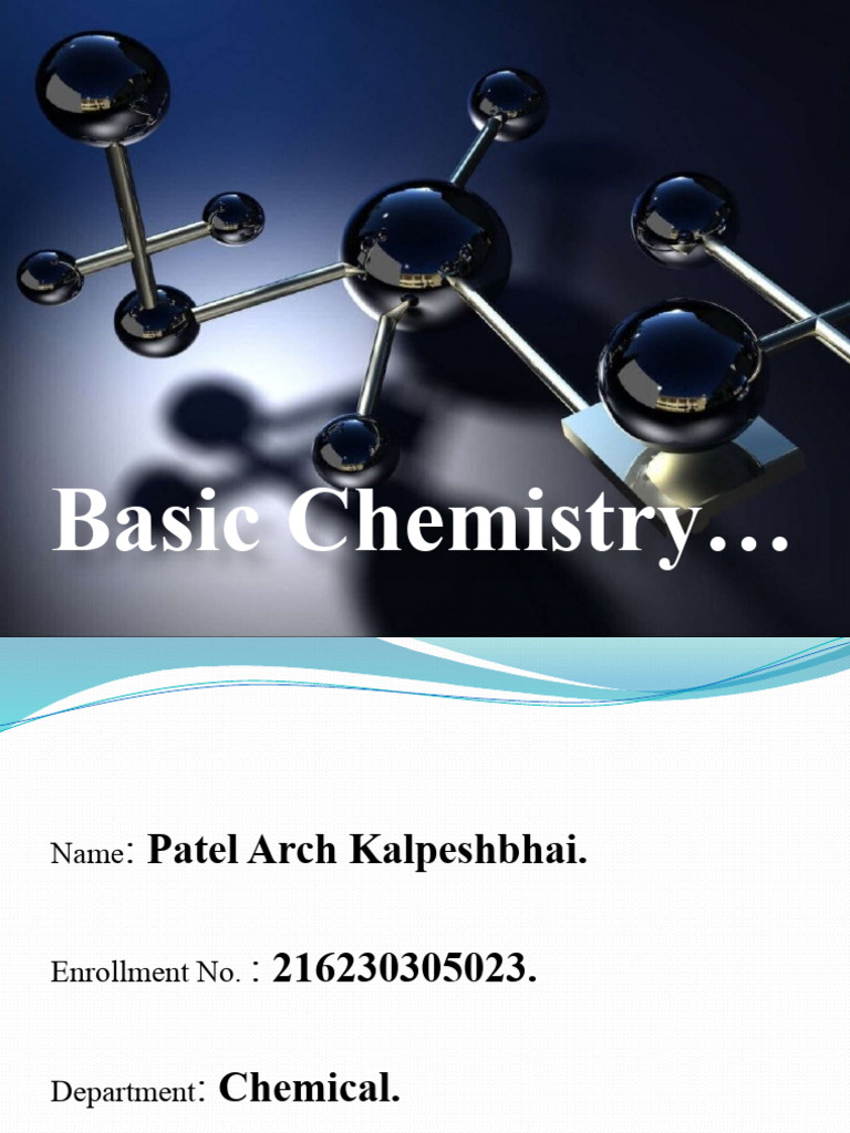 Basic Chemistry.[PPT]. | PDF | Polymers | Thermoplastic