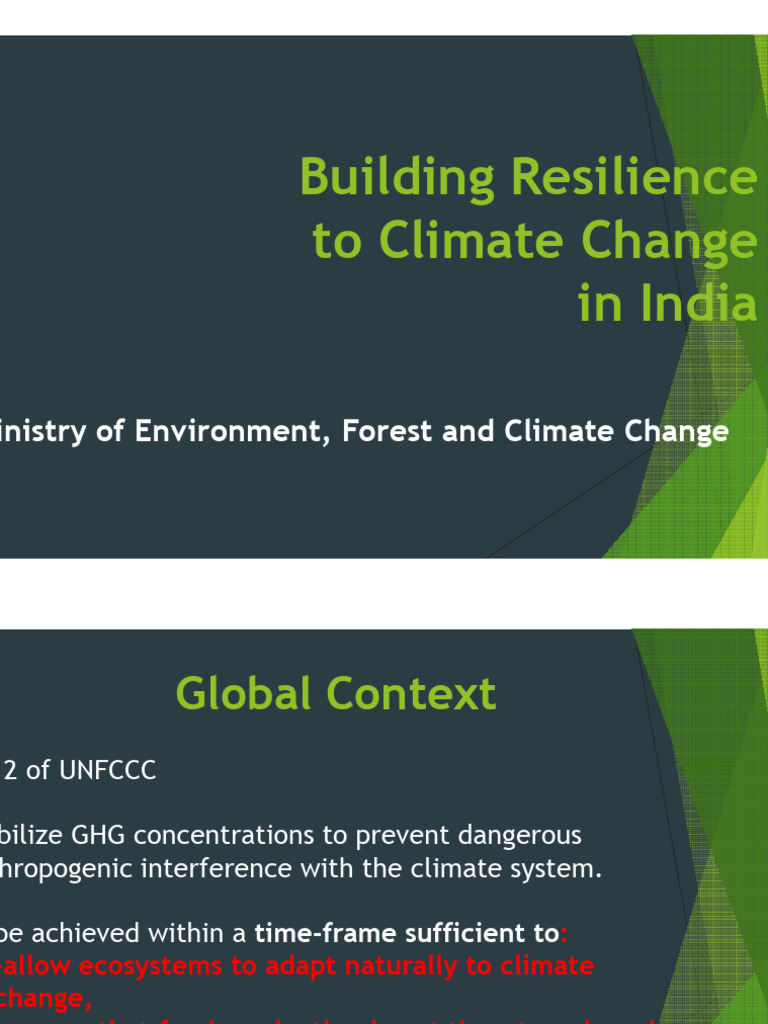 Rev - Building Climate Resilience in India - 9.2 - DR RR Rashmi | PDF | Climate Resilience ...