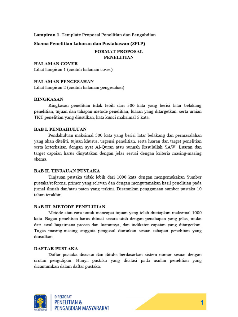 Format Proposal 2023 Revisi 3 Feb 2023 | PDF