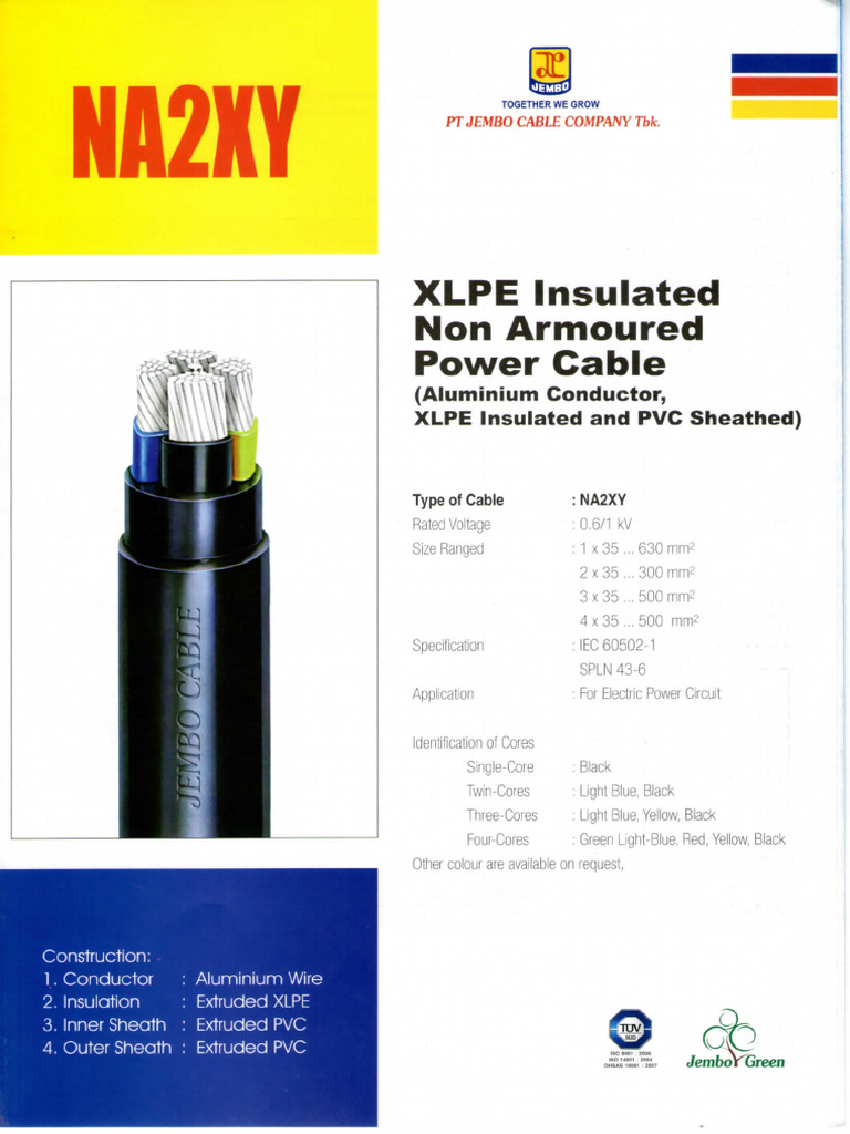 Spesifikasi Kabel NA2XY | PDF