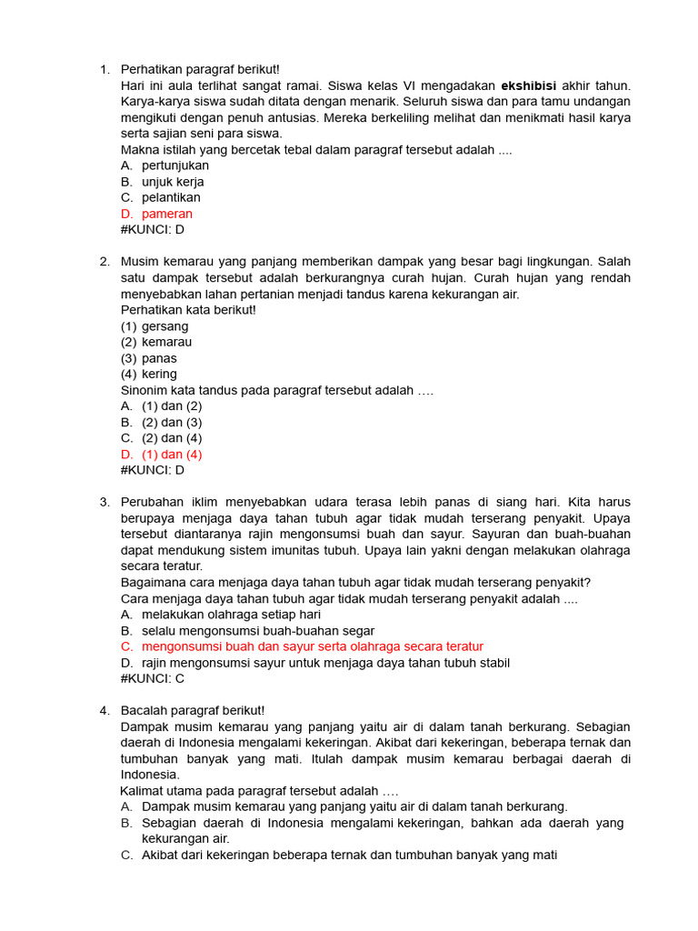 Soal to 3 Literasi Membaca_finish | PDF