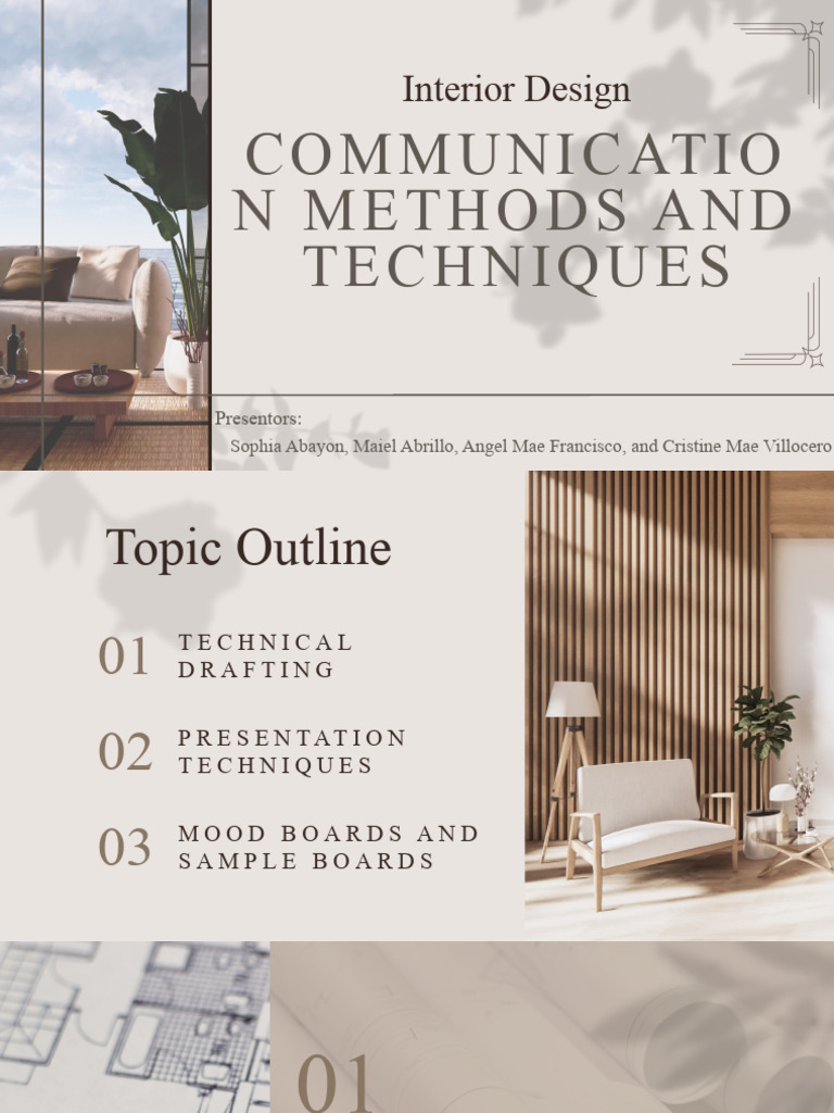 Interior Design Communication Techniques | PDF | Technical Drawing ...