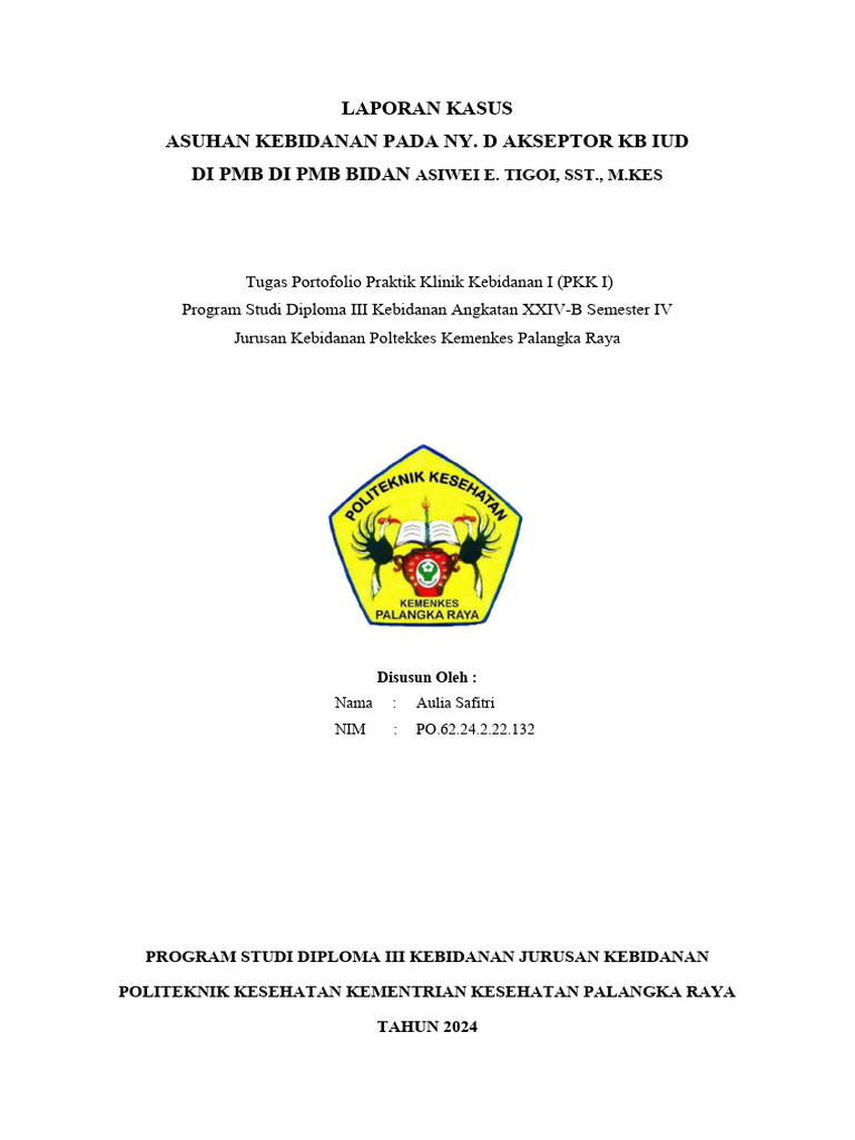 Asuhan Kebidanan pada Akseptor KB IUD | PDF