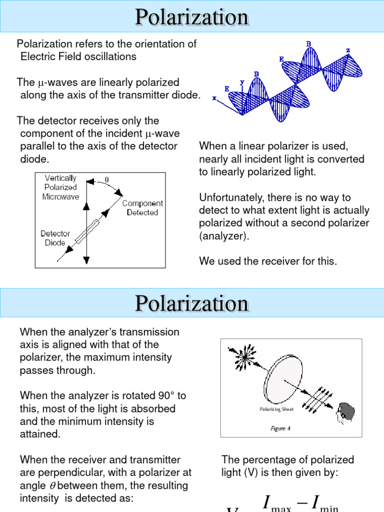 Polarization | PDF | Polarization (Waves) | Radiation