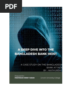 Case Study of COSMOS BANK Cyber Attack | PDF | Ransomware | Cybercrime