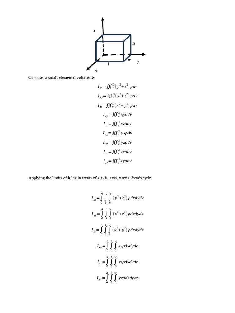 Inertia Tensor | PDF | Coordinate System | Lagrangian Mechanics