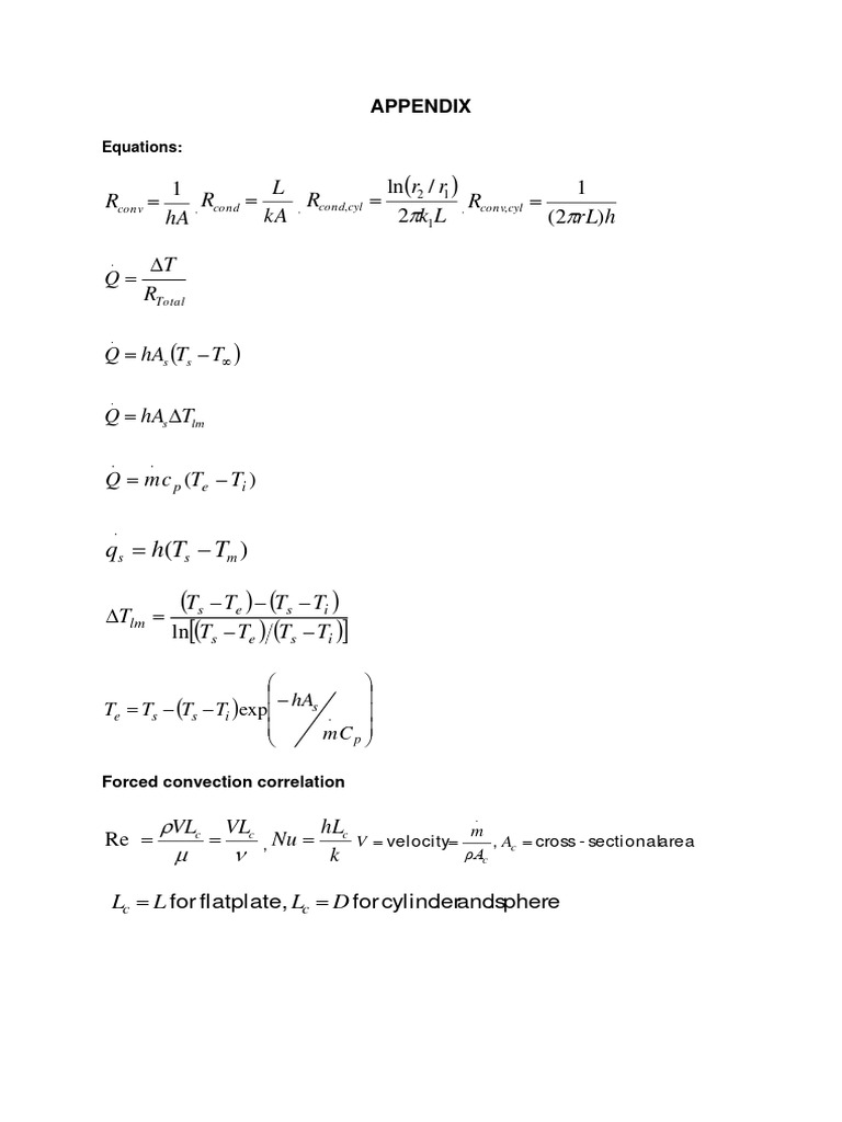 APPENDIX | PDF | Laminar Flow | Mechanical Engineering