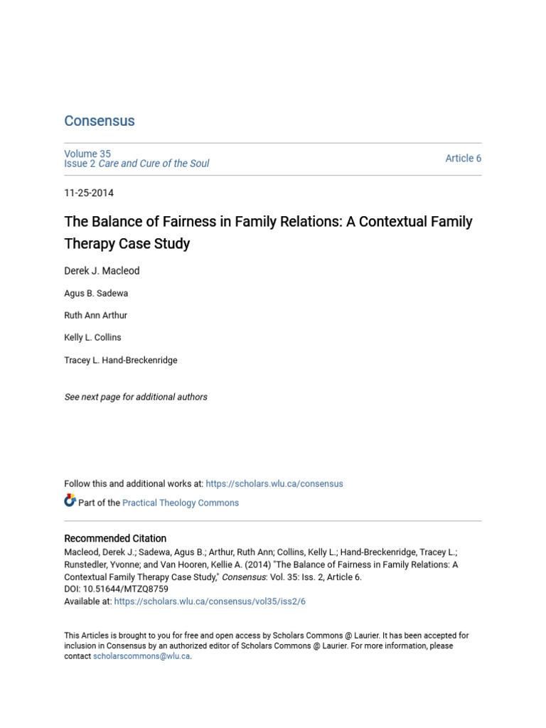 The Balance of Fairness | PDF | Social Psychology | Psychology