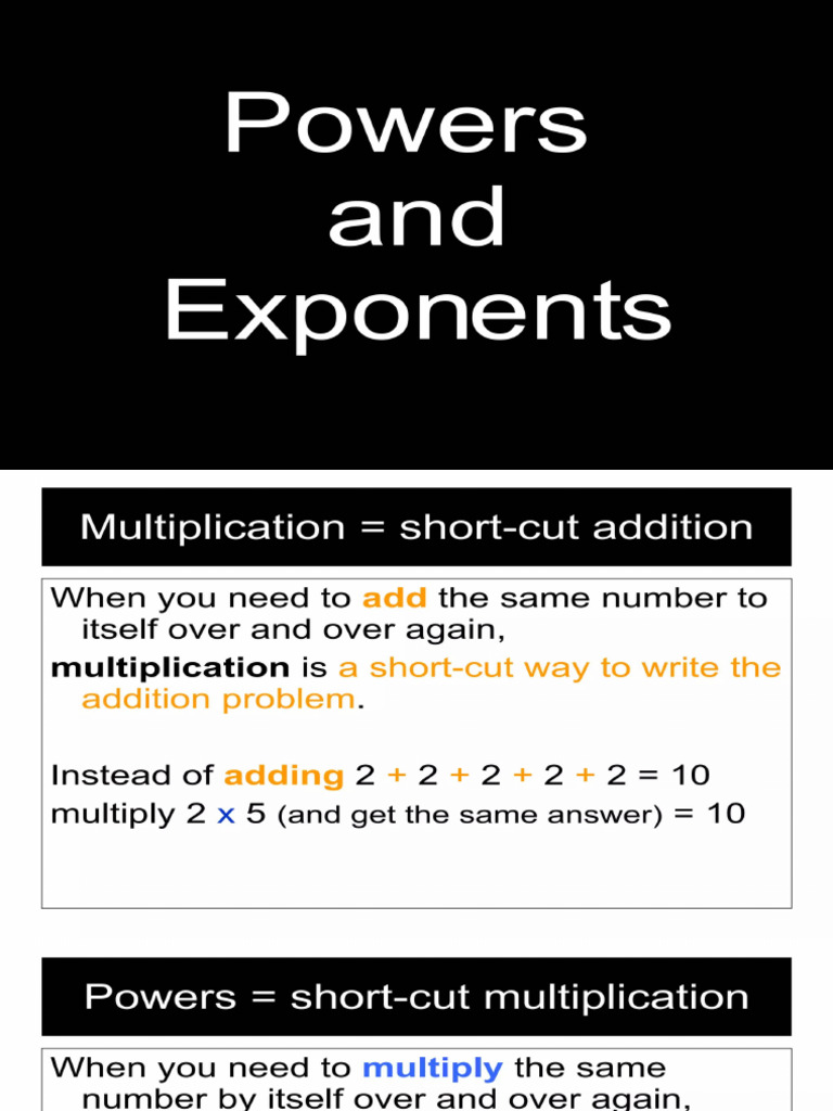Math 7 Base Exponent | PDF