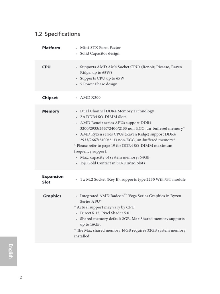 X300M-STX-2 | PDF | Hdmi | Computer Engineering