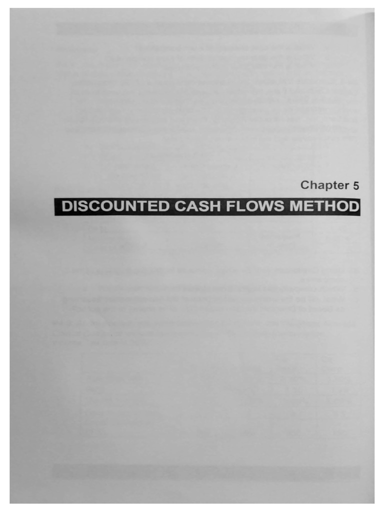 Chapter-5-Discounted-Cash-Flows-Method | PDF