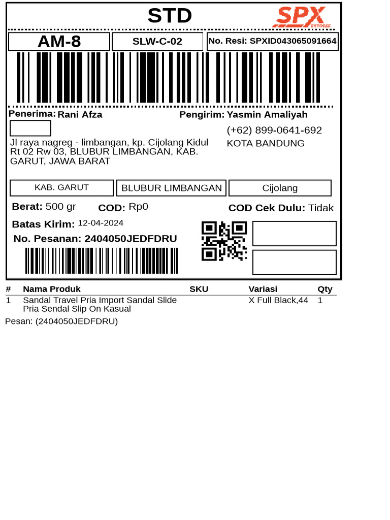 Label Pengiriman-3 | PDF