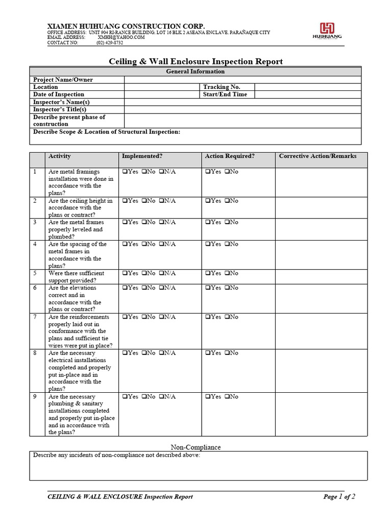 Ceiling Wall Board Up | PDF