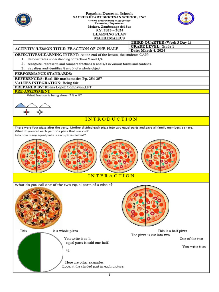 MATH Learning Plan Q3 W6 | PDF | Learning | Mathematics