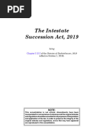 Intestate Succession Act 1987 Overview | PDF | Private Law | Government