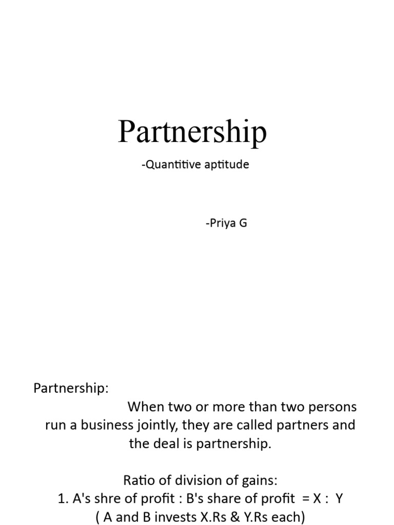 Partnership Profit and Rent Calculation | PDF
