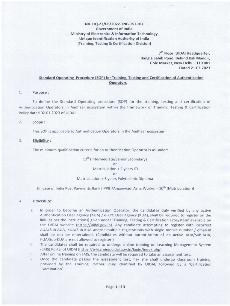 SOP Auth Approved | PDF | Finance & Money Management