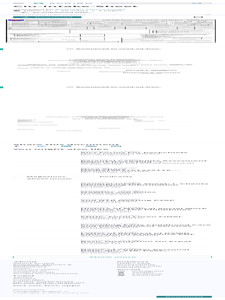 Ciu-Intake-Sheet PDF Welfare Public Sphere | PDF | Scribd