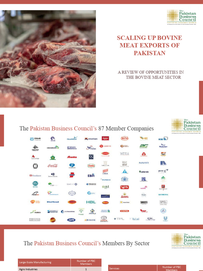 Scaling Up Bovine Meat Exports of Pakistan 27.07.2021 | PDF | Beef | Meat