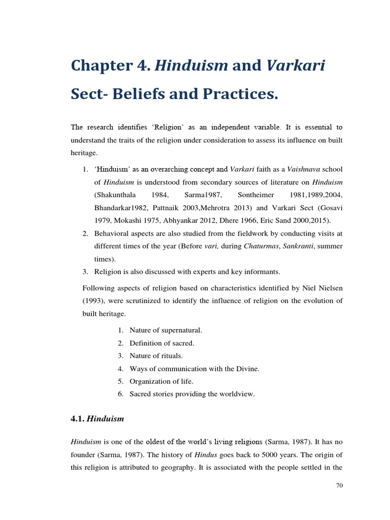 Chapter 4. Hinduism and Varkari Sect - Beliefs and Practices. (PDFDrive) | PDF | Bhakti ...