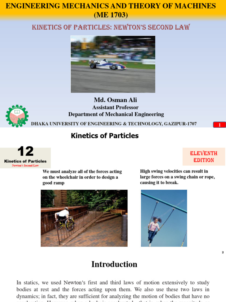 Newton's Second Law in Dynamics | PDF | Force | Classical Mechanics