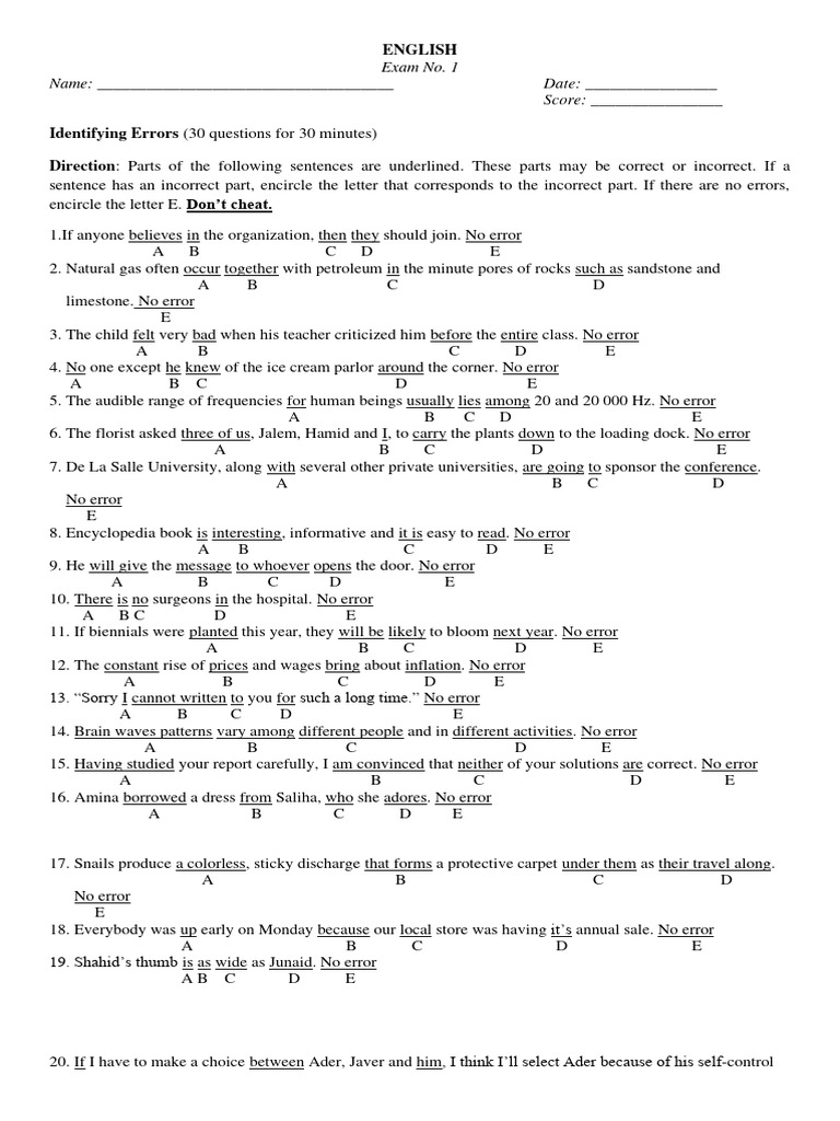 3rd English Exam | Download Free PDF | Moon